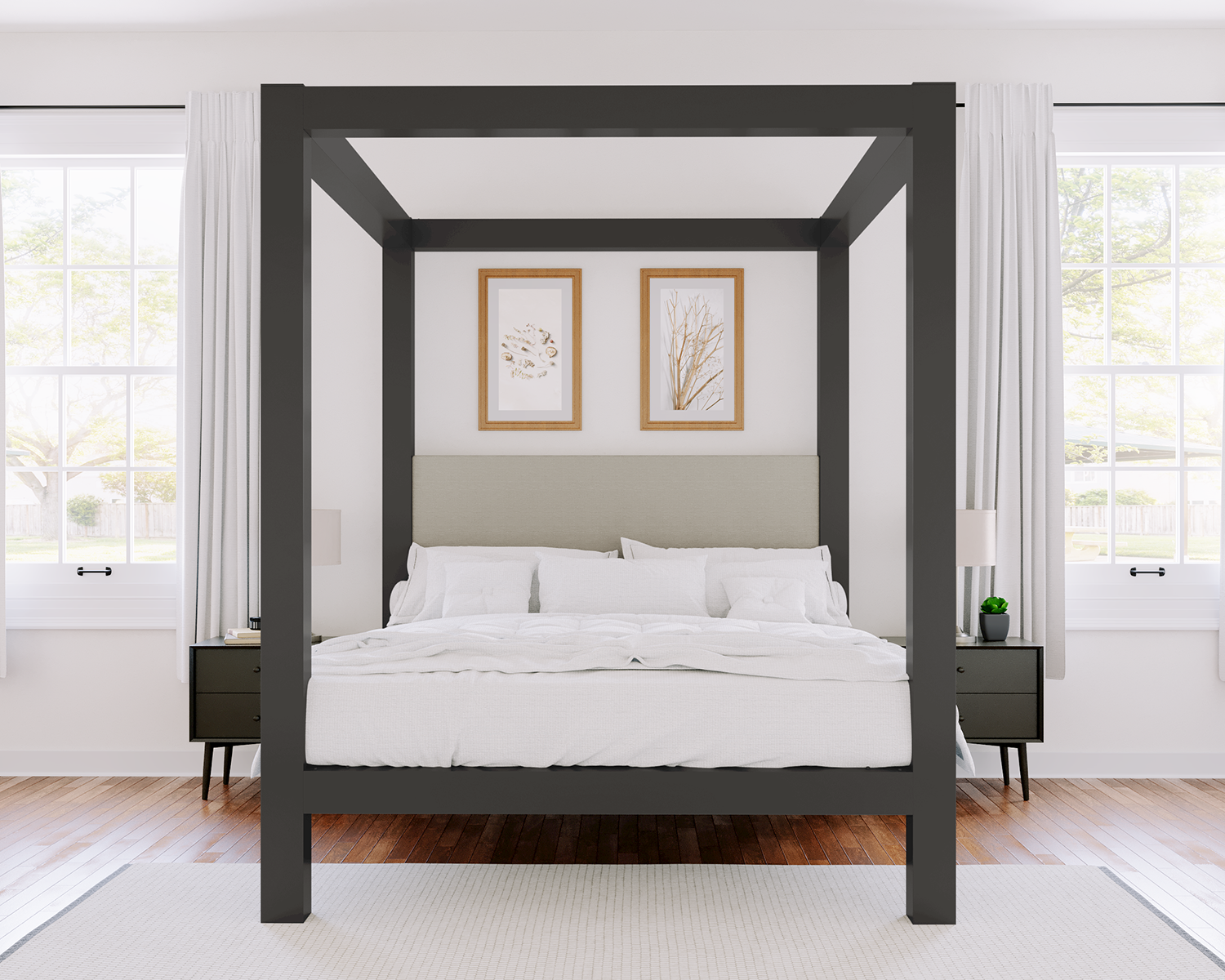 California King Canopy Bed - BigBeds.com